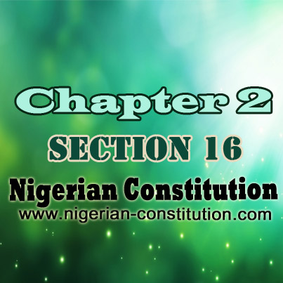 Chapter 2. Section 16 - Economic objectives