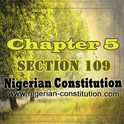 Chapter 5, Section 109 - Tenure of Seat of Members