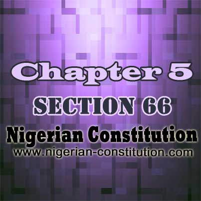Chapter 5, Section 66 - Disqualifications