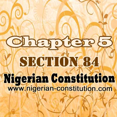 Chapter 5, Section 84 - Remuneration, etc. of the President and certain ...